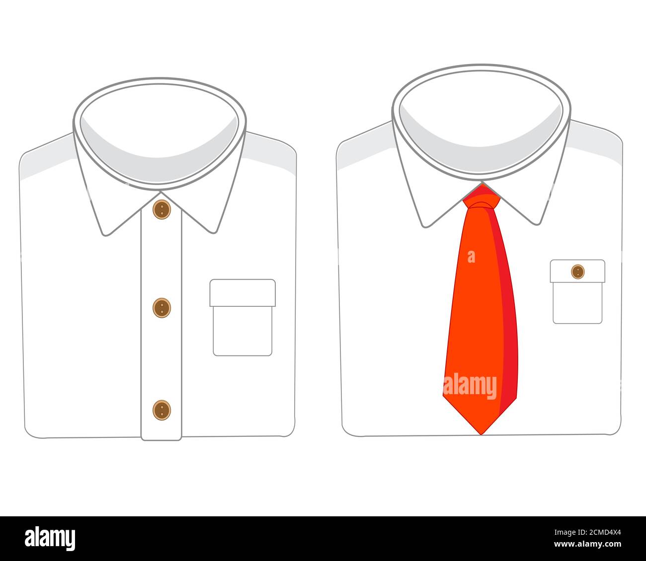 Two white shirts Stock Photo - Alamy