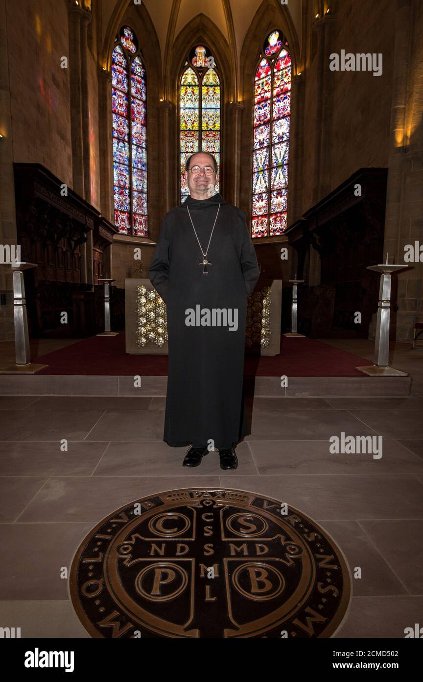 Tholey, Germany. 17th Sep, 2020. Abbot Maritius Choriol stands in the ...