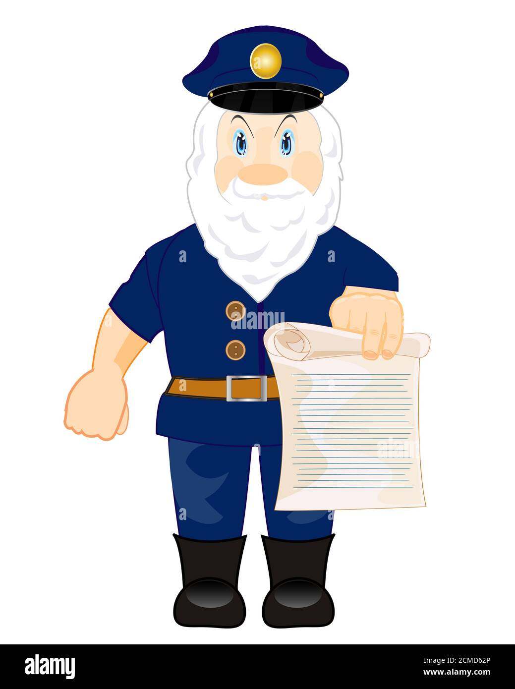 Man chief shows edict Stock Photo - Alamy