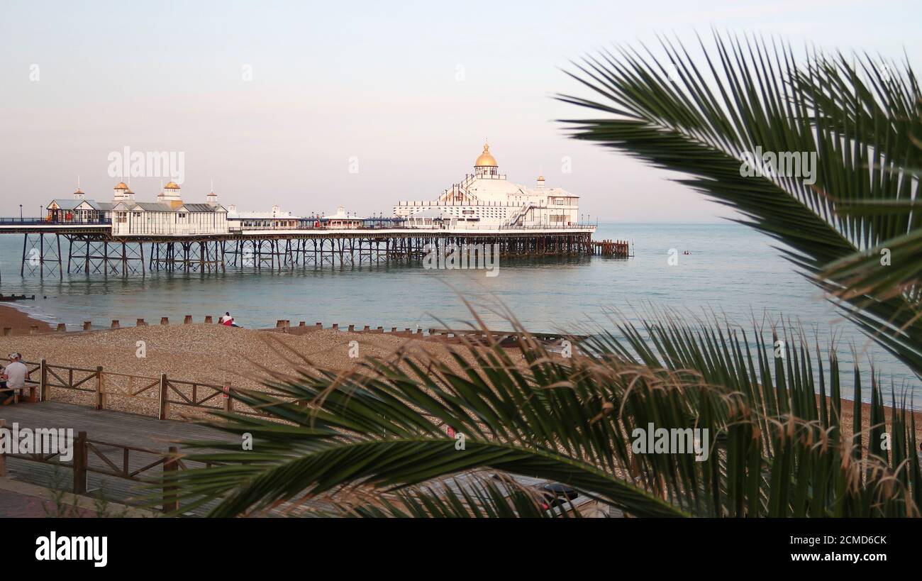 Eastbourne Pier in evening light Stock Photo - Alamy