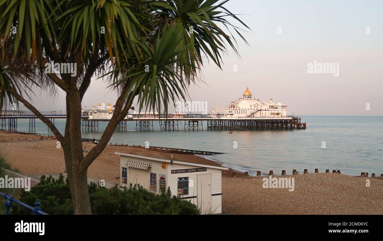 Eastbourne Pier in evening light Stock Photo - Alamy