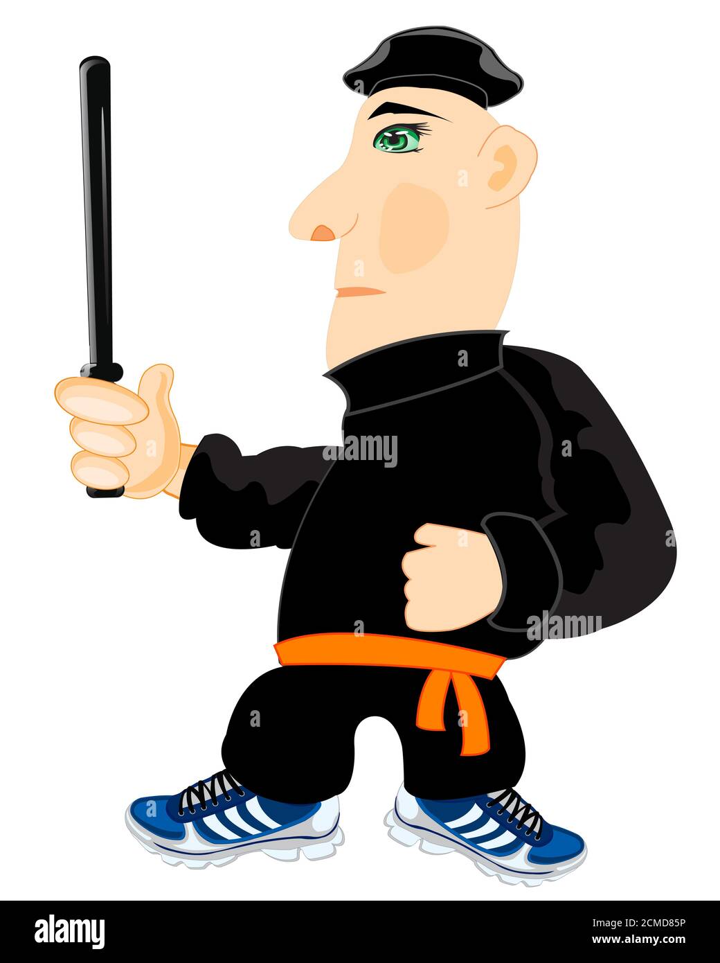 Man with bat Stock Photo - Alamy