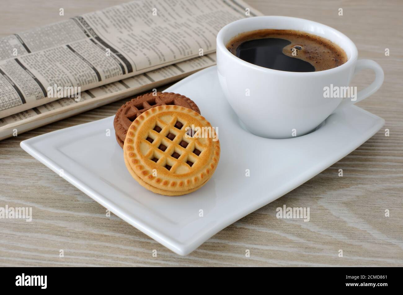 Biscuits cup coffee hi-res stock photography and images - Alamy