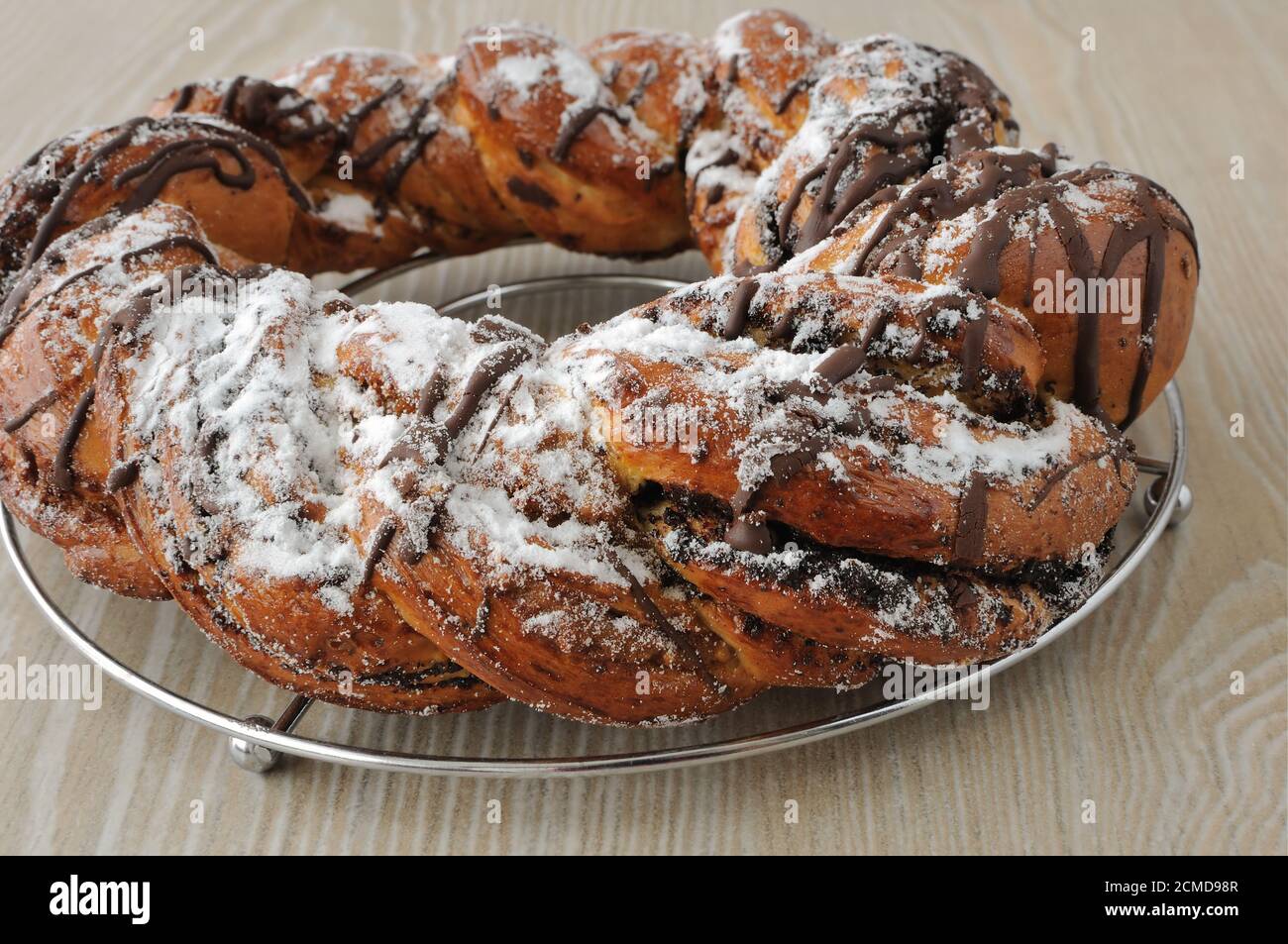 Roll with poppy seeds Stock Photo - Alamy