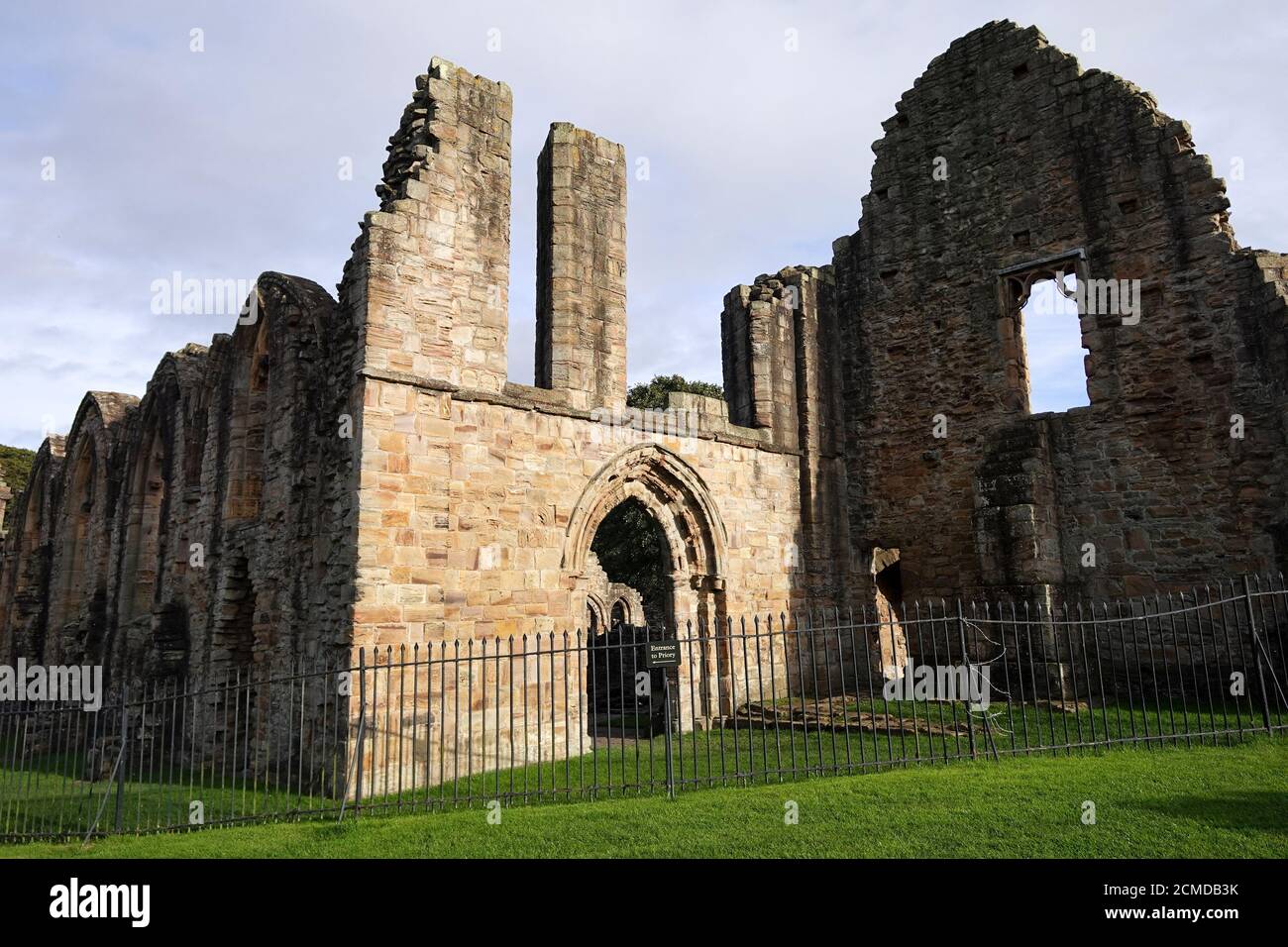 Ruins of Finchale Priory within Finchale Abbey campsite Stock Photo - Alamy