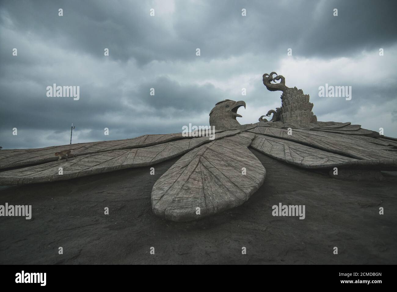 KOLLAM, INDIA - Sep 17, 2019: On top of the World's Largest Bird Statue ...