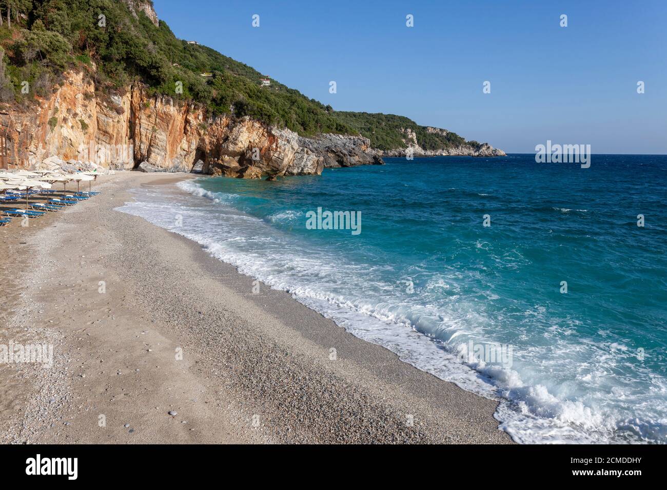 Beaches of Greece, Mylopotamos Beach, Pelion, Volos district Stock ...