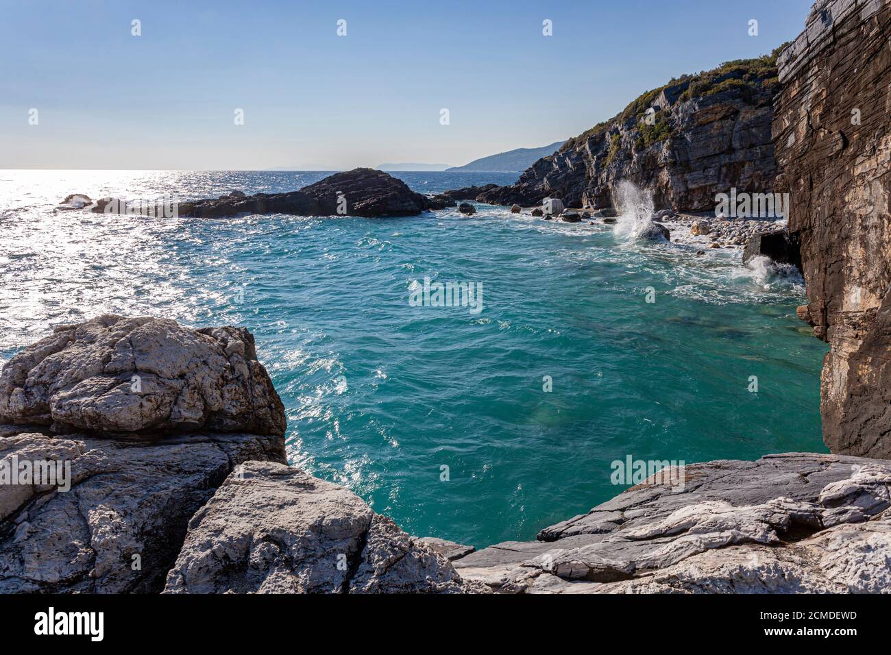 Beaches of Greece, Mylopotamos Beach, Pelion, Volos district Stock ...