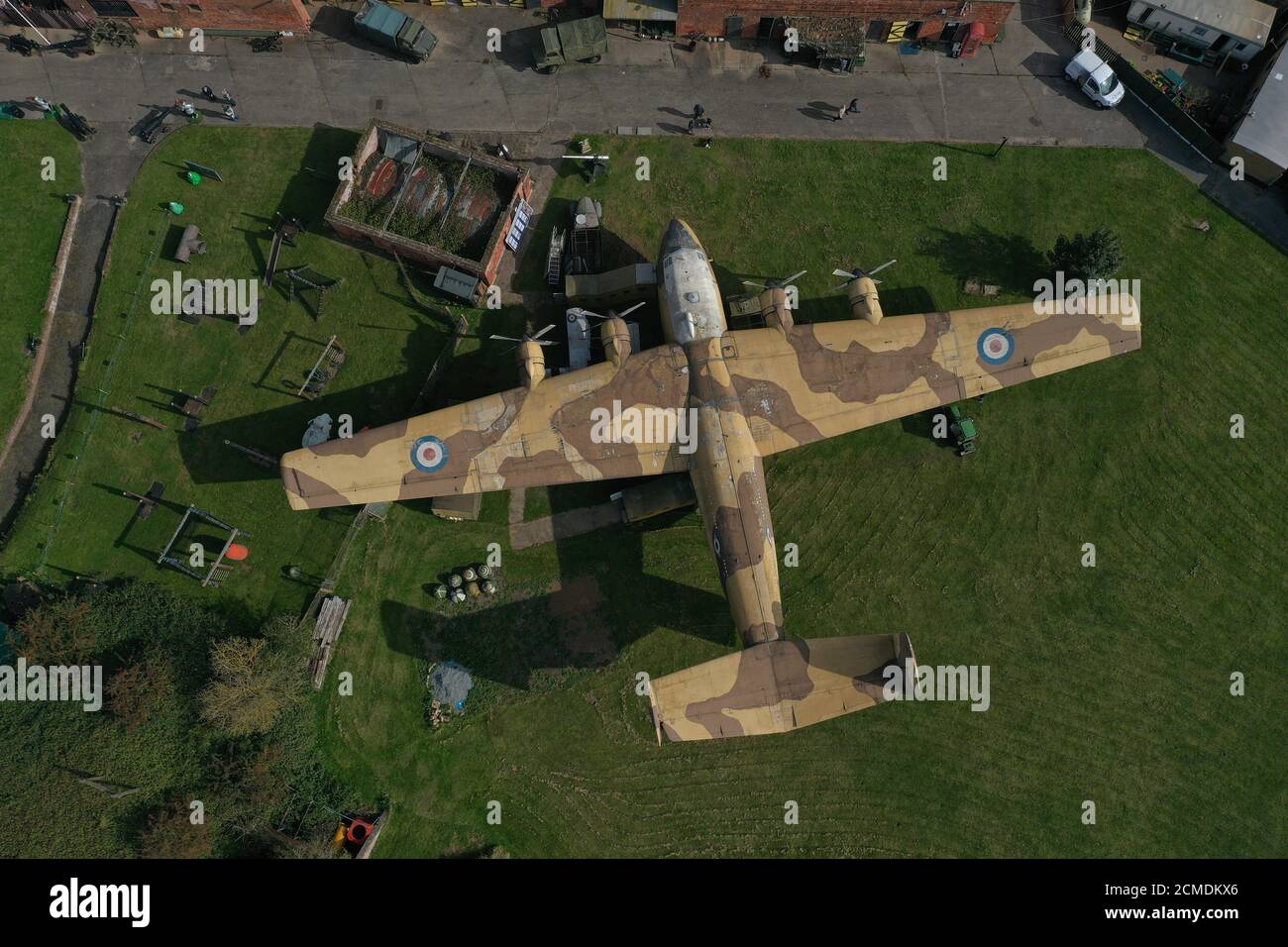 Aerial view of the only remaining RAF XB259 Blackburn Beverley C1 heavy ...