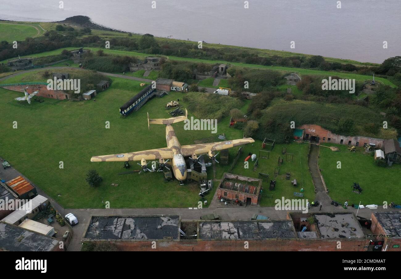 Aerial view of the only remaining RAF XB259 Blackburn Beverley C1 heavy ...