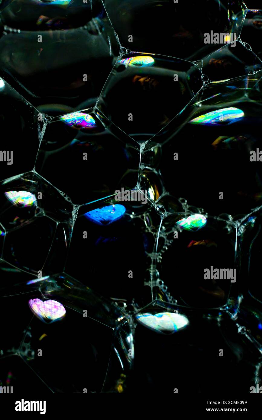 Soap bubbles, macro shot Stock Photo - Alamy
