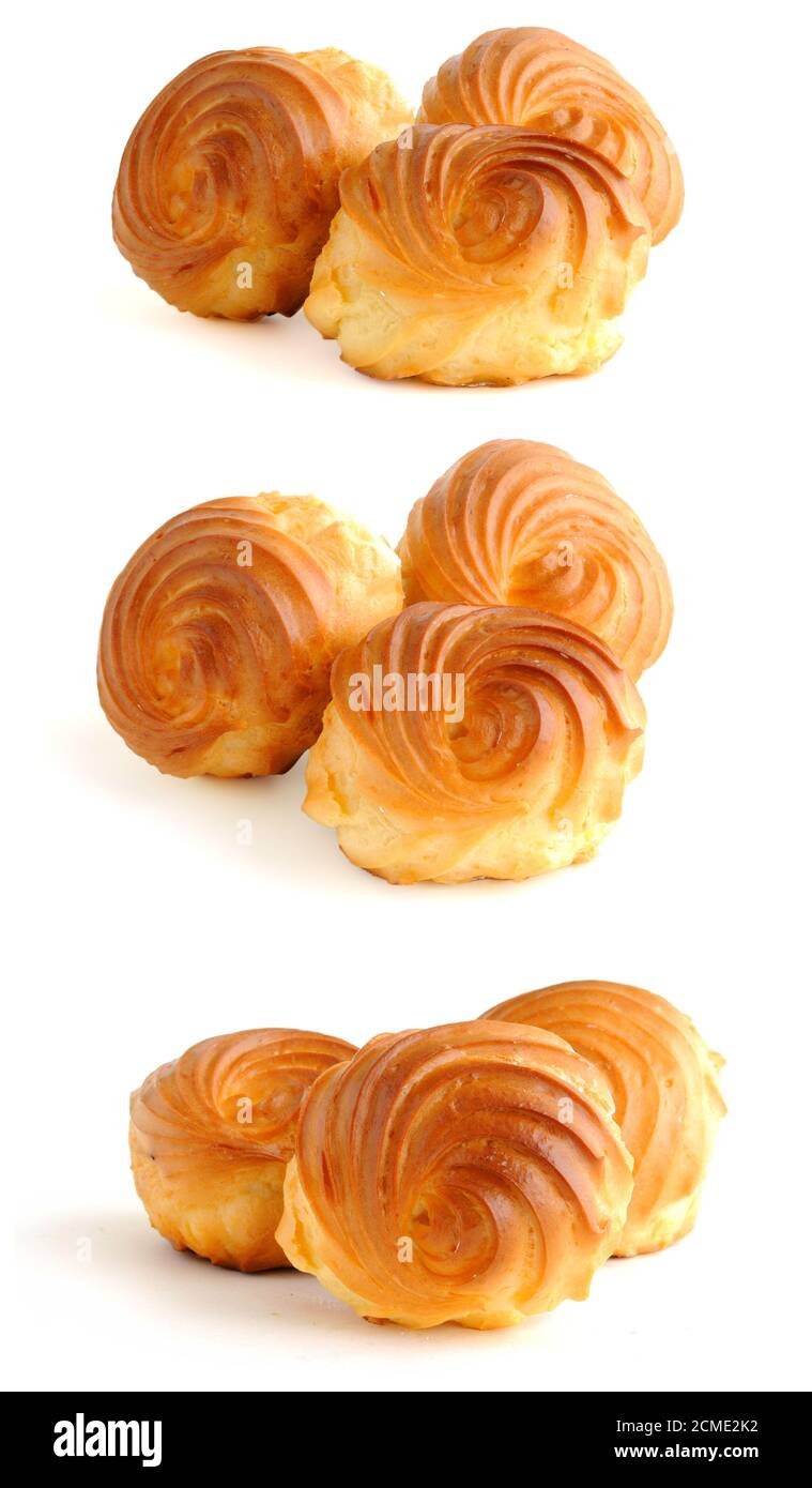 Air eclairs on white hi-res stock photography and images - Alamy