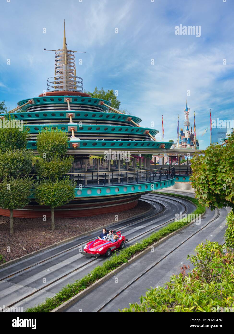 Autopia, Disneyland Paris, Marne-la-Vallée, Paris, France, Europe Stock ...