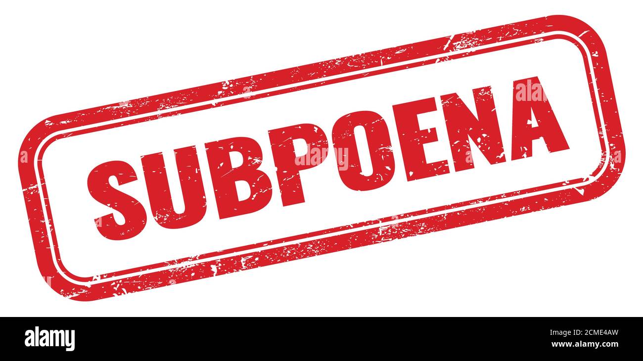 Subpoena stamp hi-res stock photography and images - Alamy