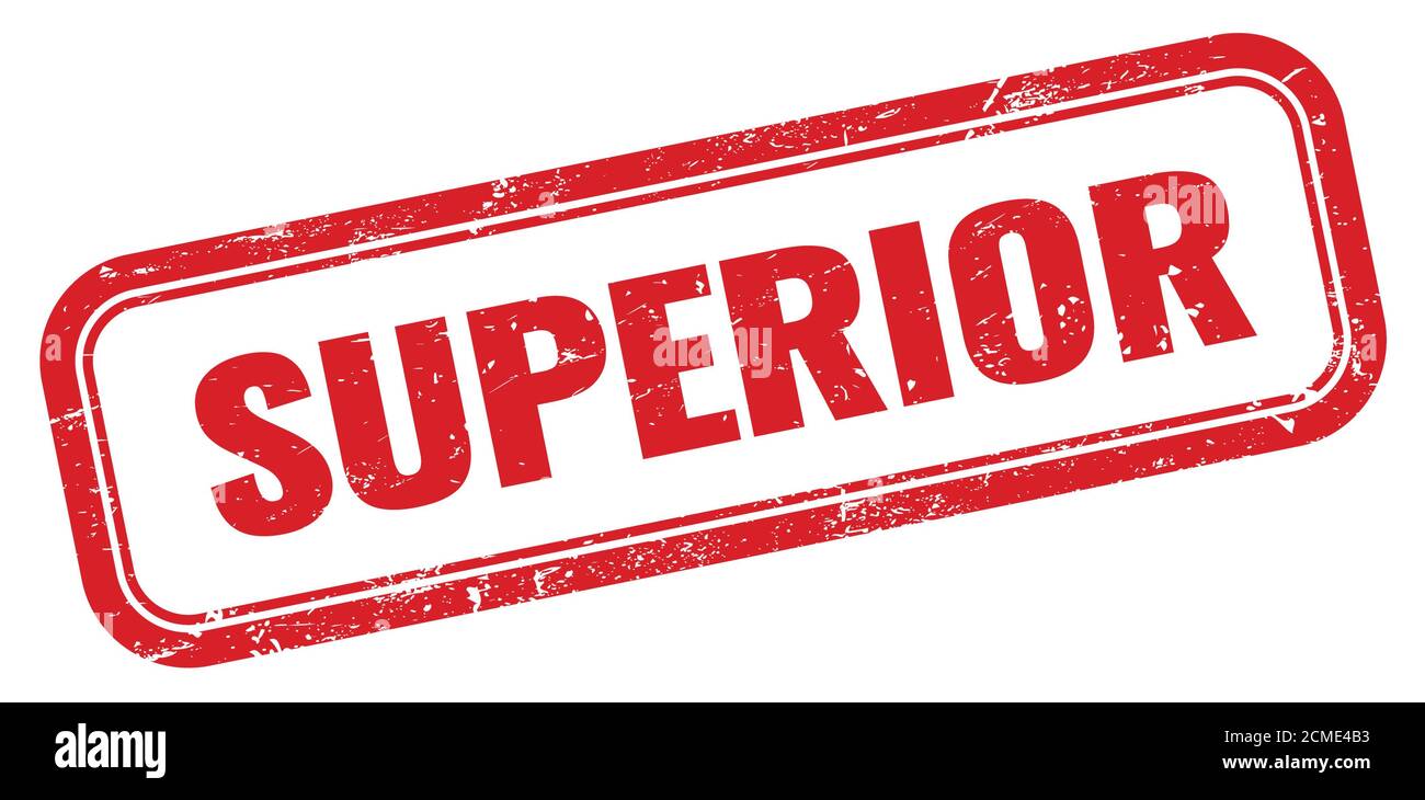 SUPERIOR red grungy rectangle stamp sign Stock Photo - Alamy
