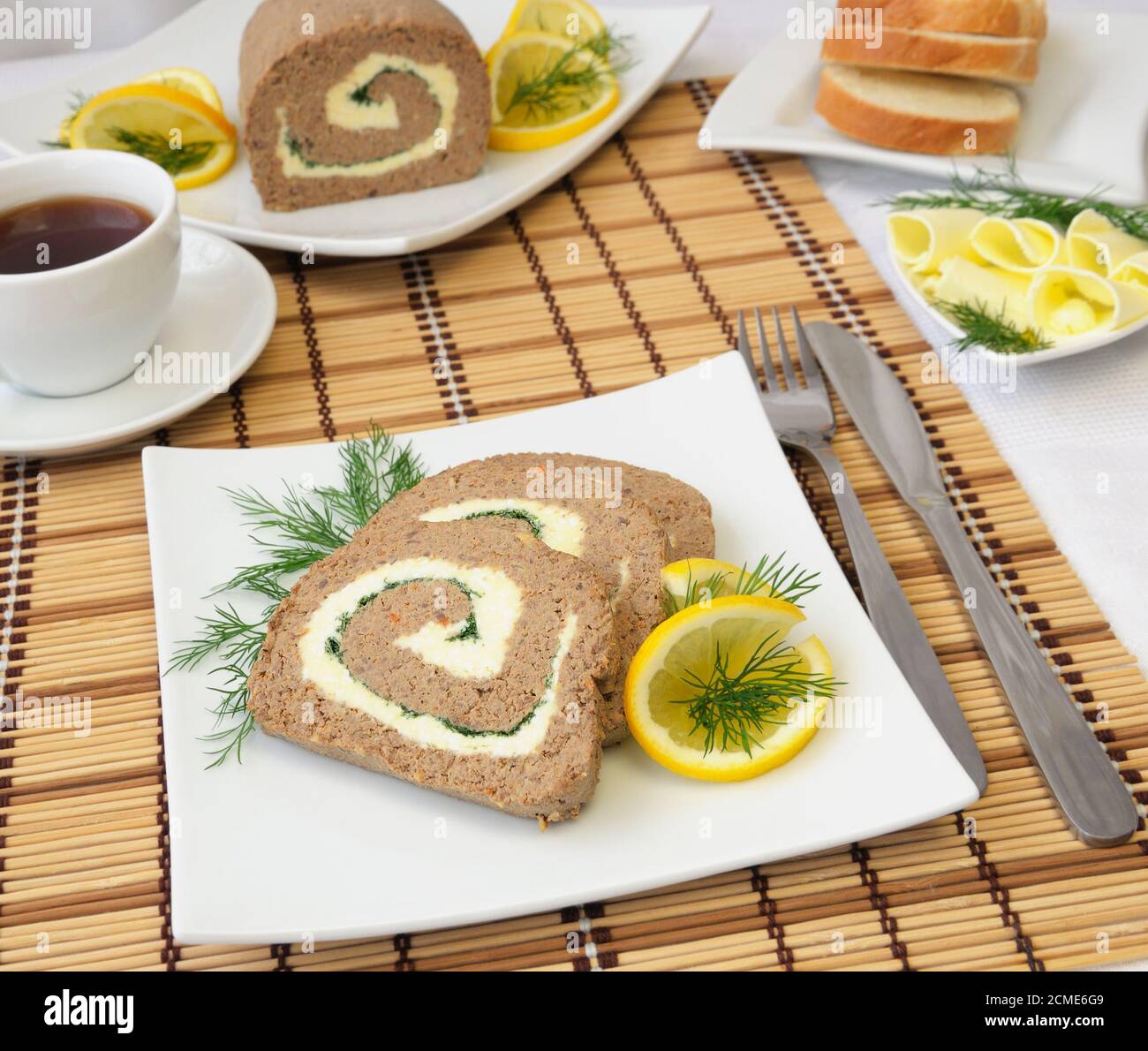 Liver pate with butter hi-res stock photography and images - Alamy
