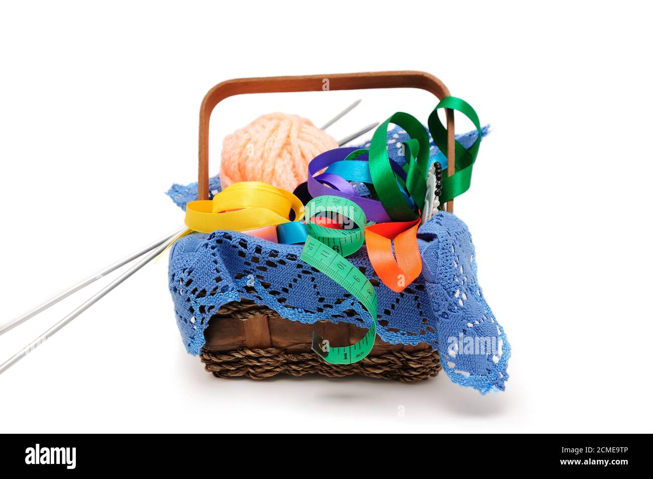 Sewing basket Cut Out Stock Images & Pictures - Alamy