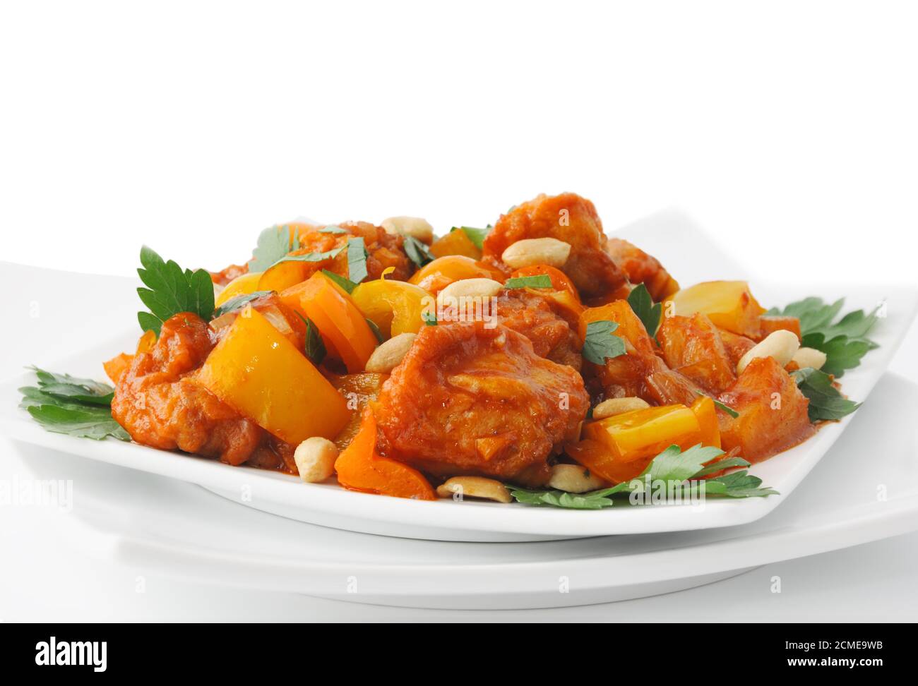 Pork in Batter Sweet and sour sauce Stock Photo - Alamy