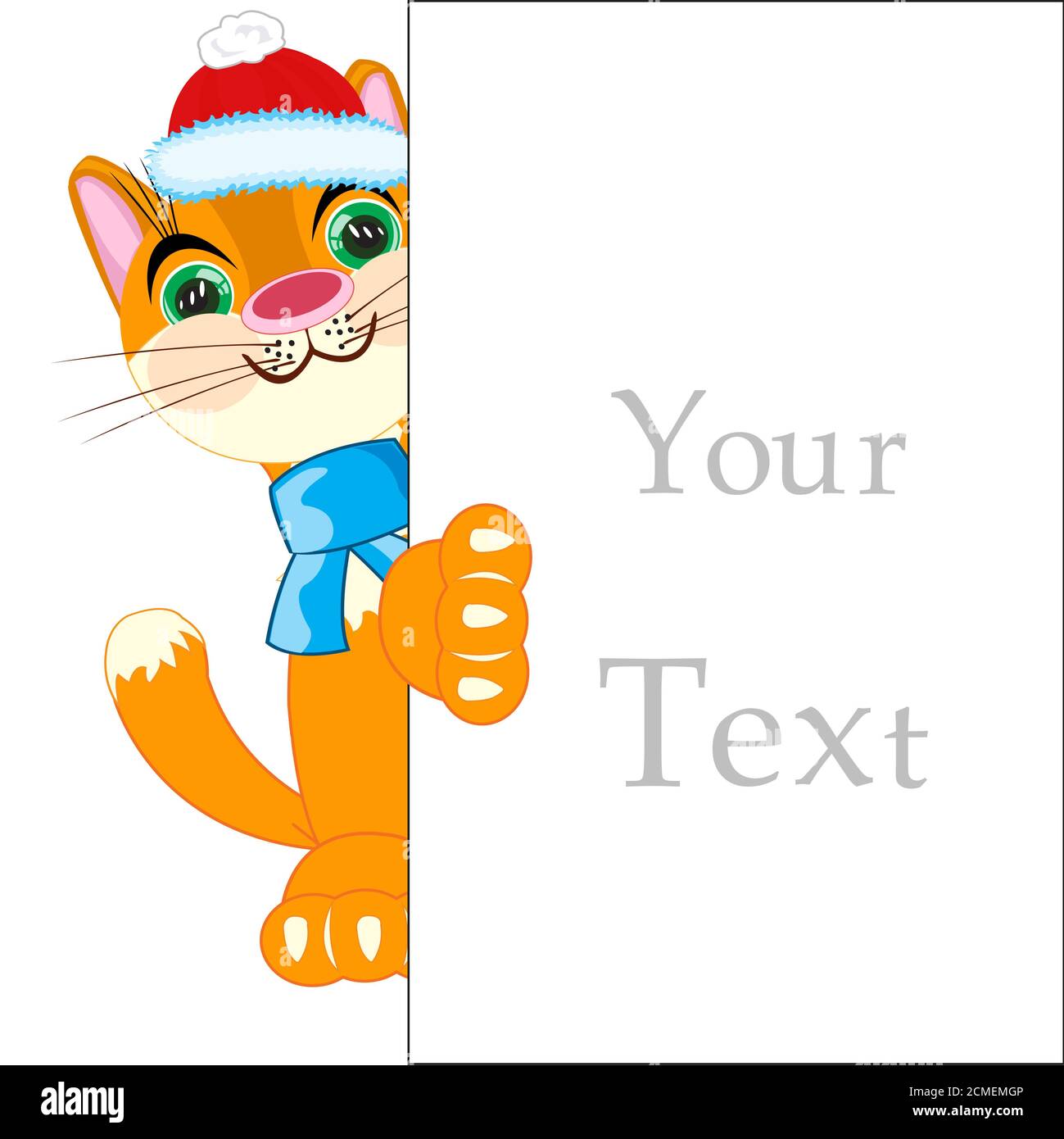 Cat and advertising poster Stock Photo - Alamy