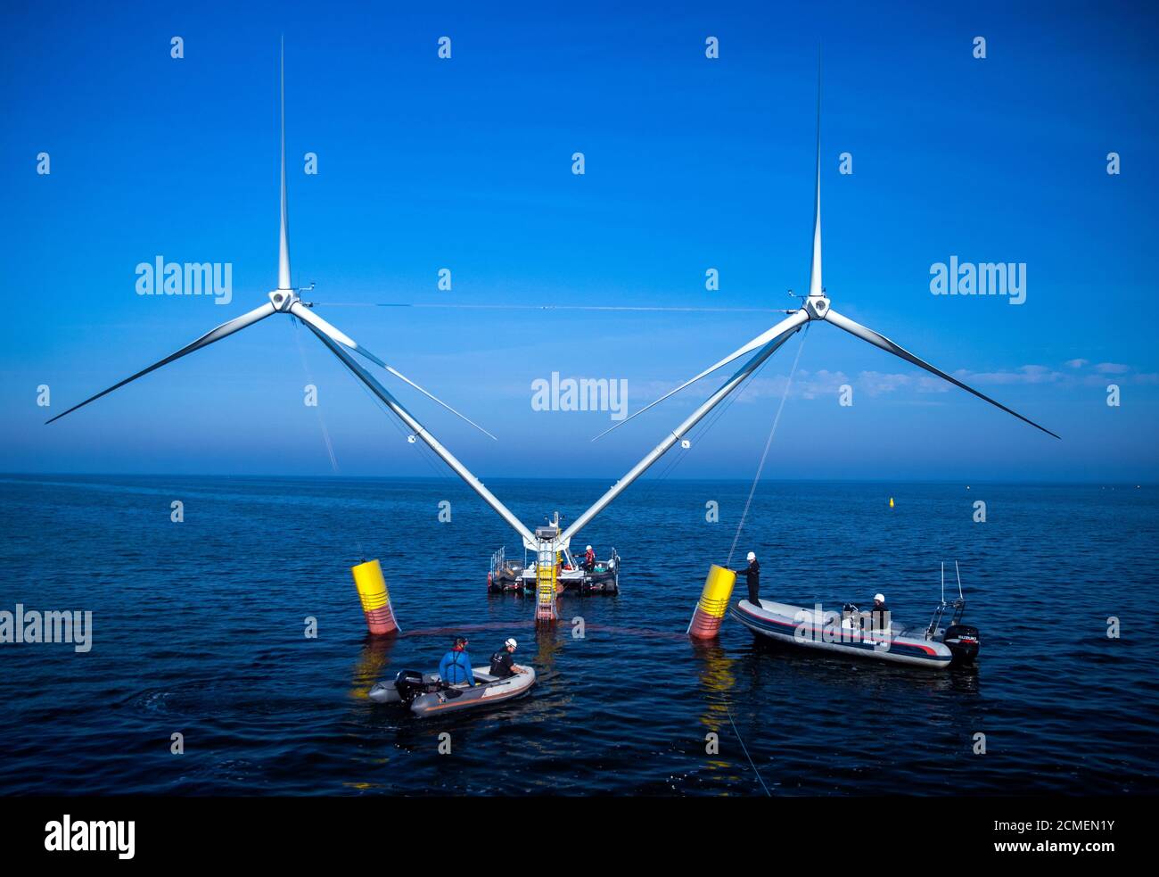 Floating offshore wind power hi-res stock photography and images - Alamy