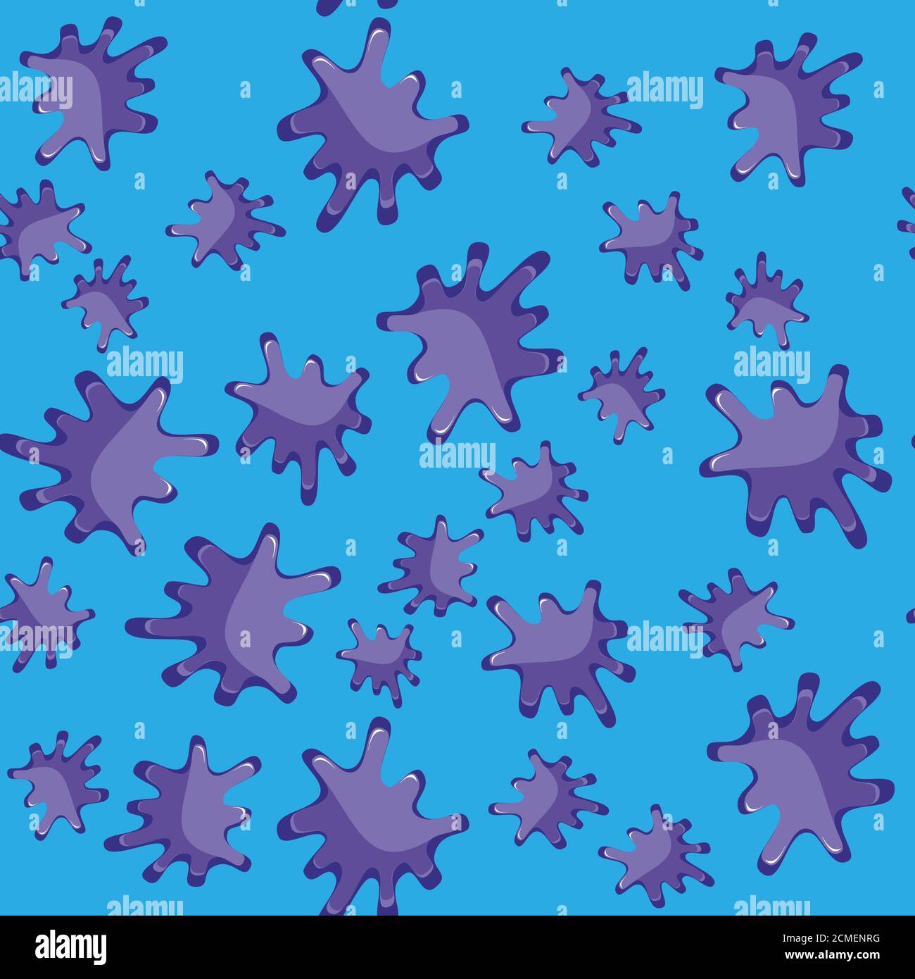 Blue blot cartoon seamless pattern 615 Stock Photo - Alamy
