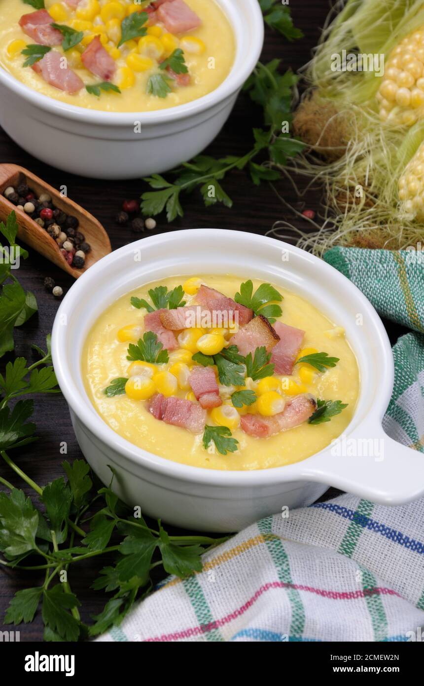 Corn puree hi-res stock photography and images - Alamy