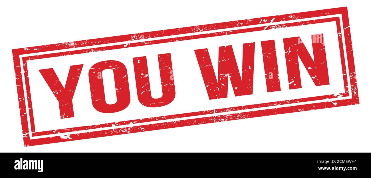 You win stamp Cut Out Stock Images & Pictures - Alamy
