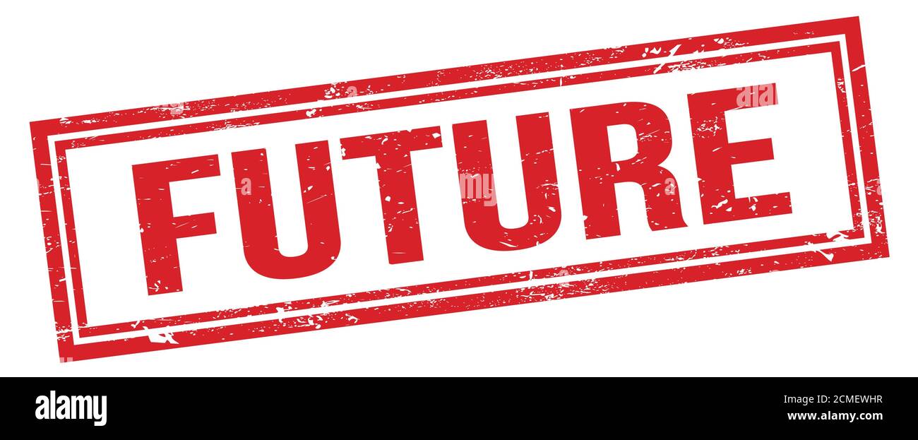 FUTURE red grungy rectangle stamp sign Stock Photo - Alamy