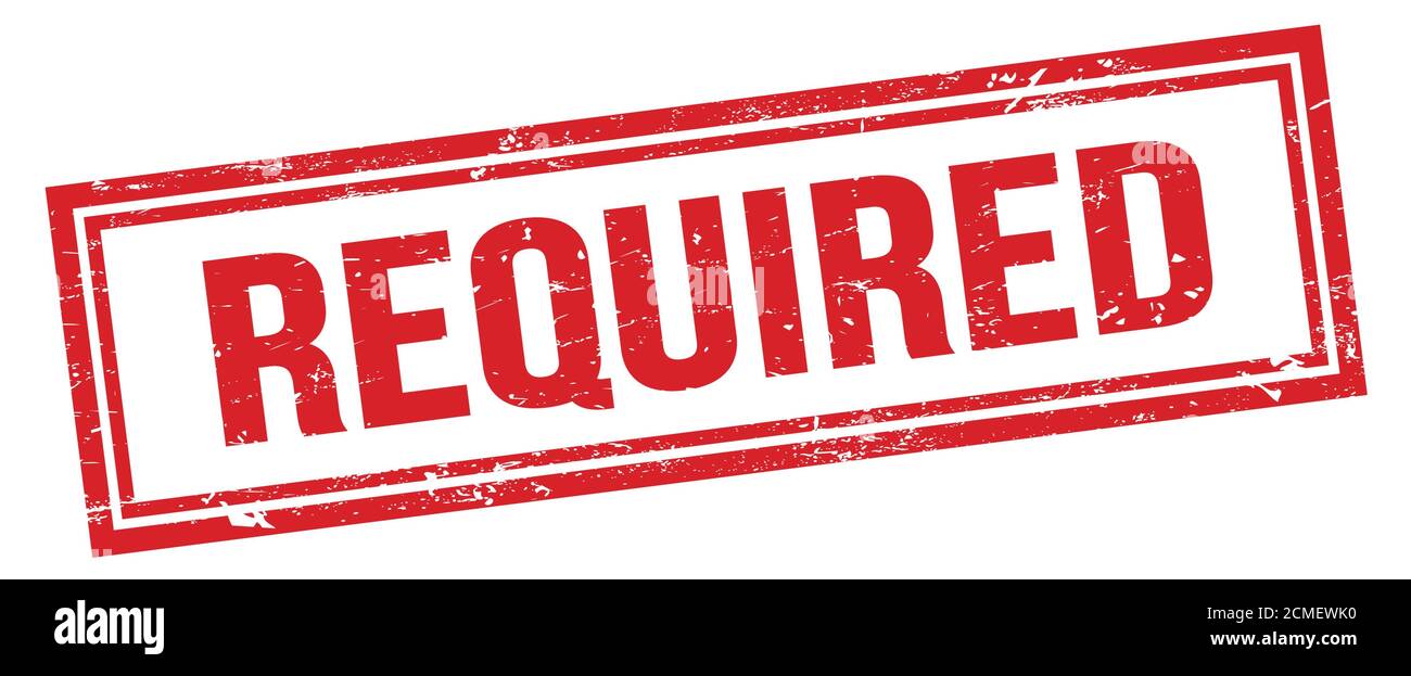 Required stamp sign seal hi-res stock photography and images - Alamy