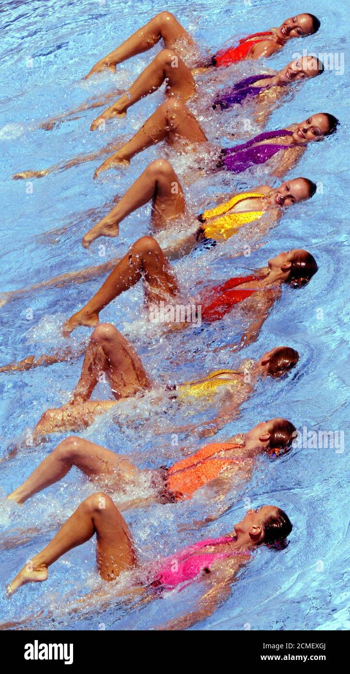 Synchro swimming hi-res stock photography and images - Alamy
