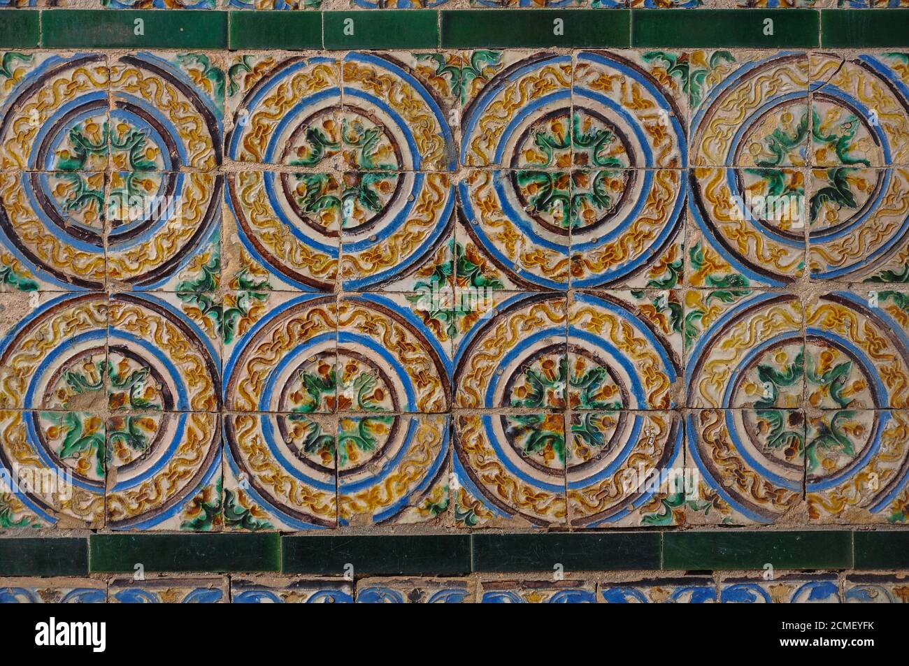 Seville alcazar ceramic tiles hi-res stock photography and images - Alamy