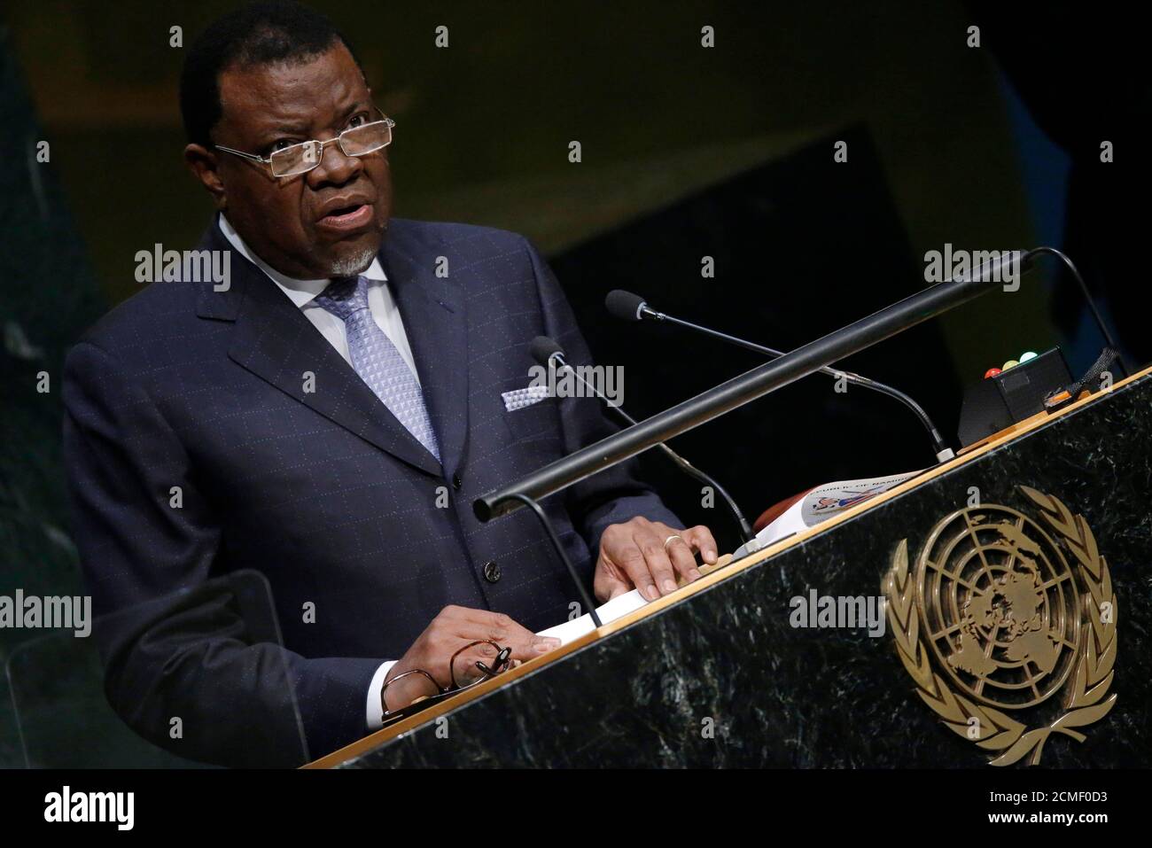 Hage geingob president of namibia hi-res stock photography and images ...