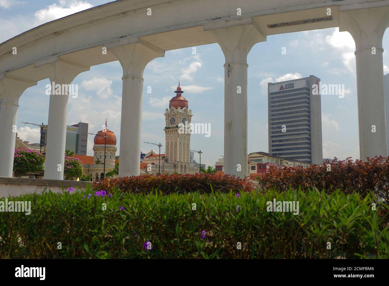 KUALA LUMPUR, MALAYSIA - November 16. 2016: Clock tower of Sultan Abdul ...