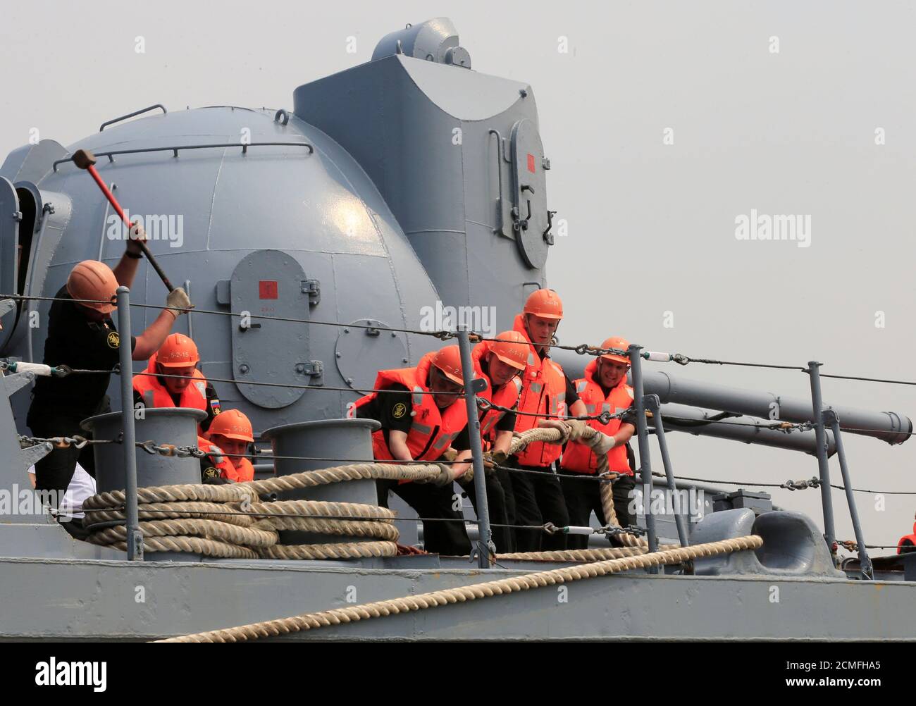 Russian Navy Missile Cruiser Varyag High Resolution Stock Photography ...