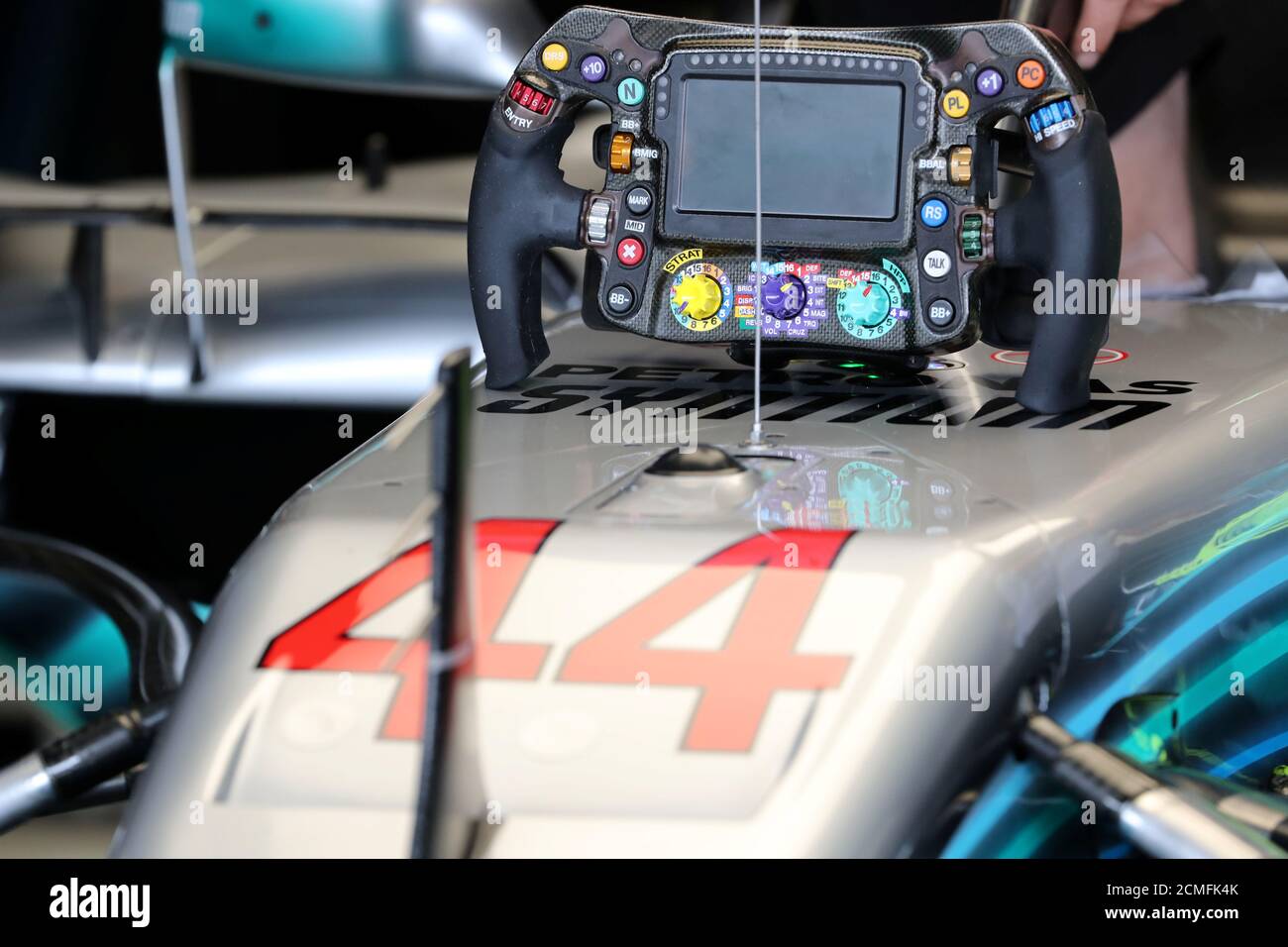Mercedes f1 steering wheel hi-res stock photography and images - Alamy