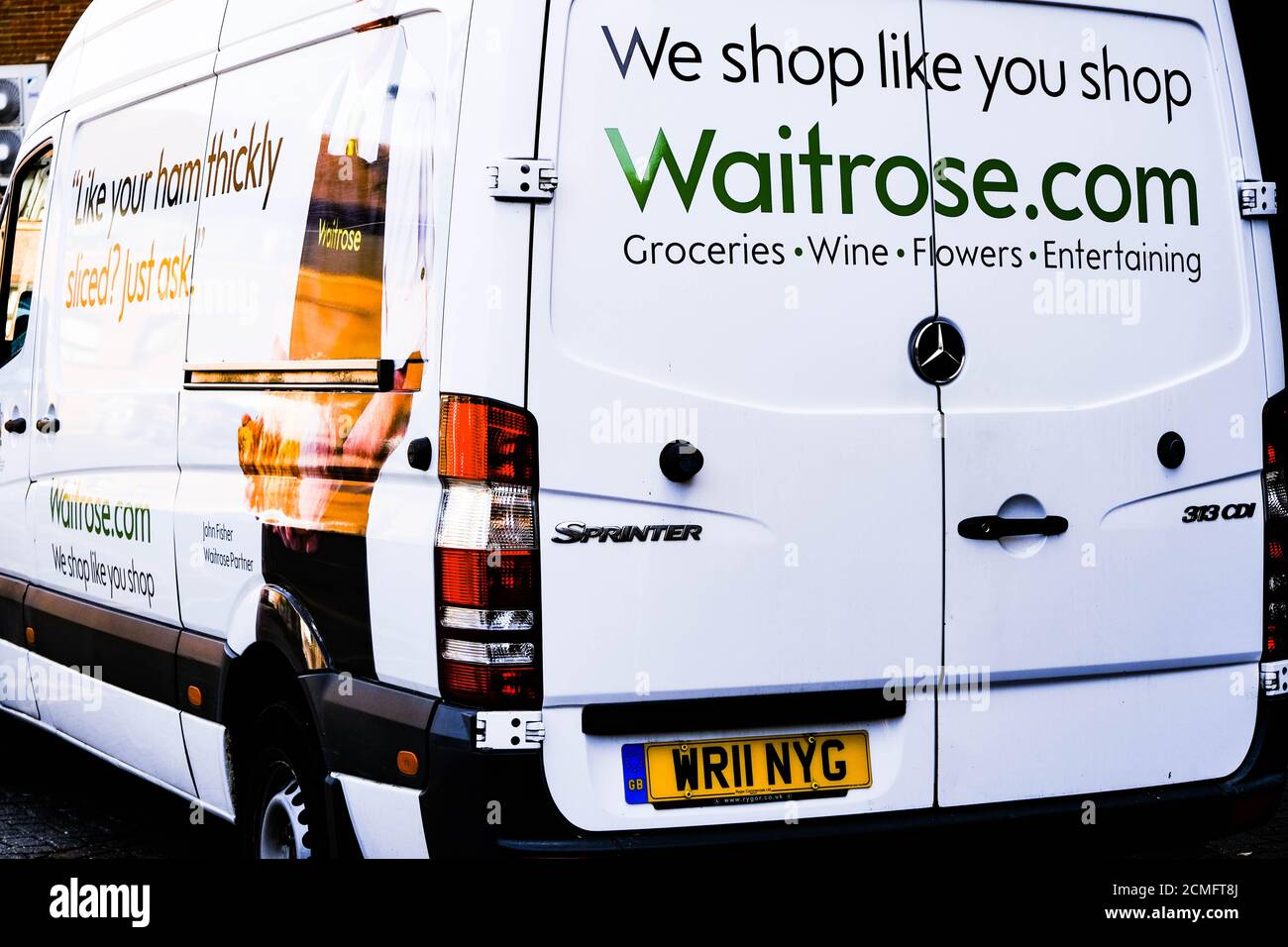 Waitrose delivery van hi-res stock photography and images - Alamy