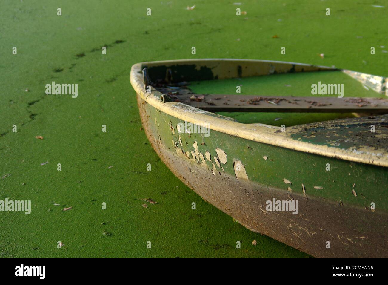 Fishing boat partially sunken hi-res stock photography and images - Alamy