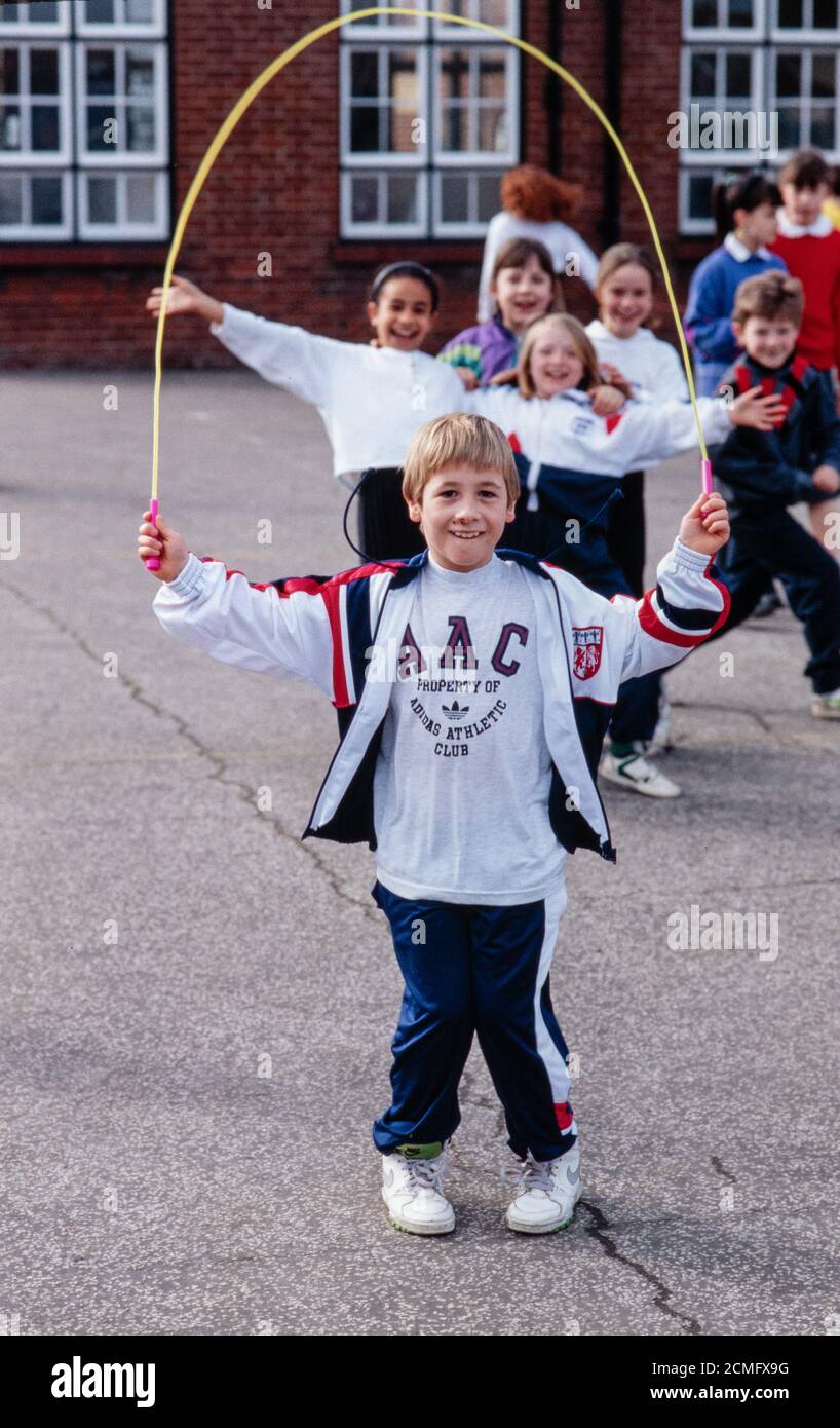 Children play school skipping hi-res stock photography and images - Alamy