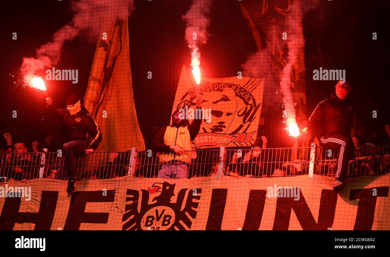 Stadium view football flares soccer hi-res stock photography and images ...