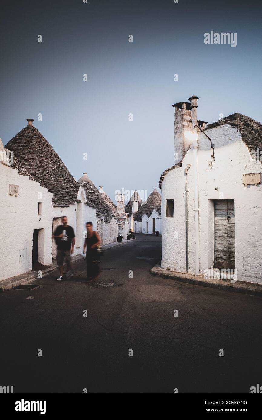 ITALY, PUGLIA, ALBEROBELLO: Views of the typical Trulli of Alberobello ...