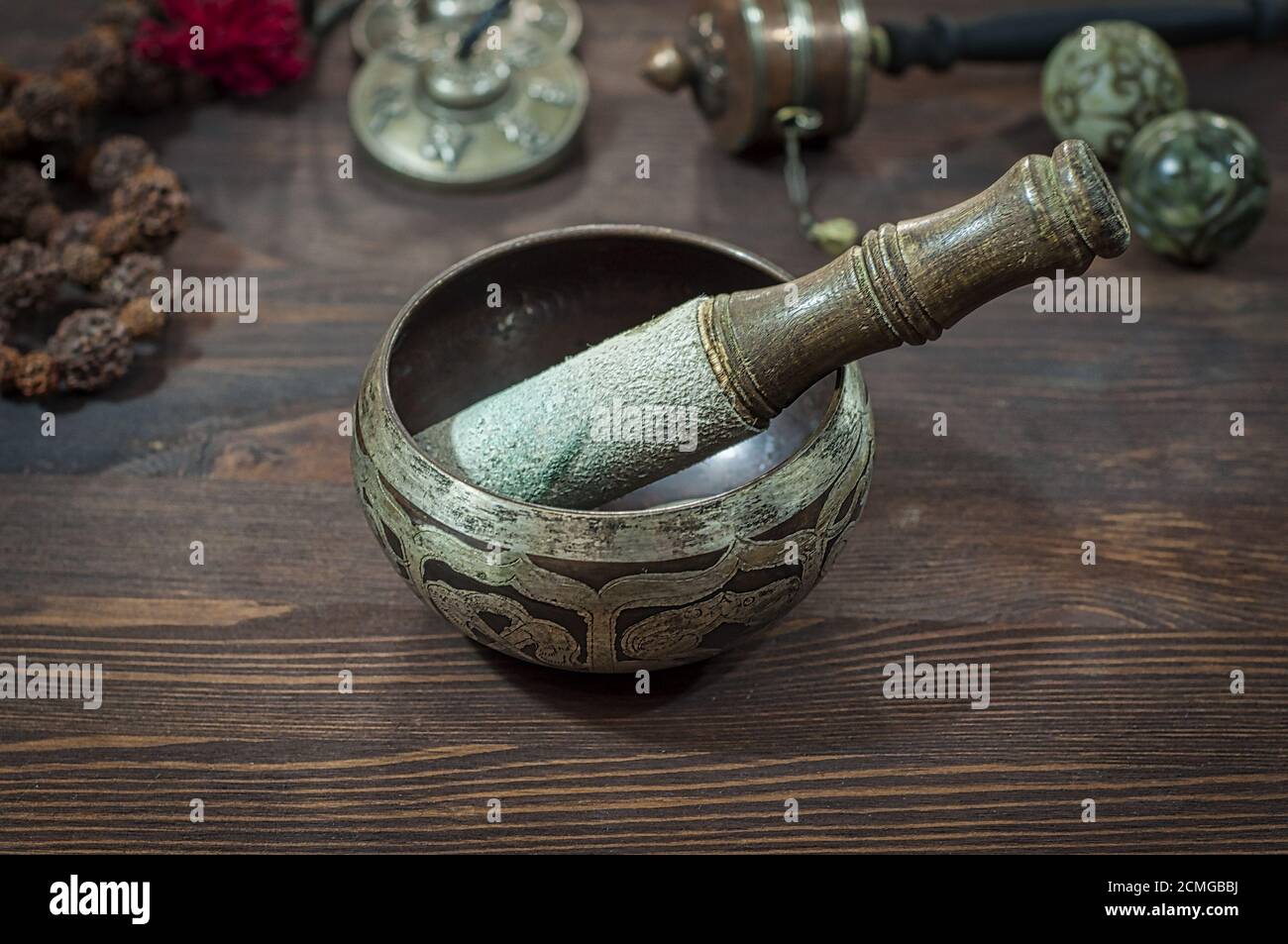 Buddhist spiritual objects hi-res stock photography and images - Alamy