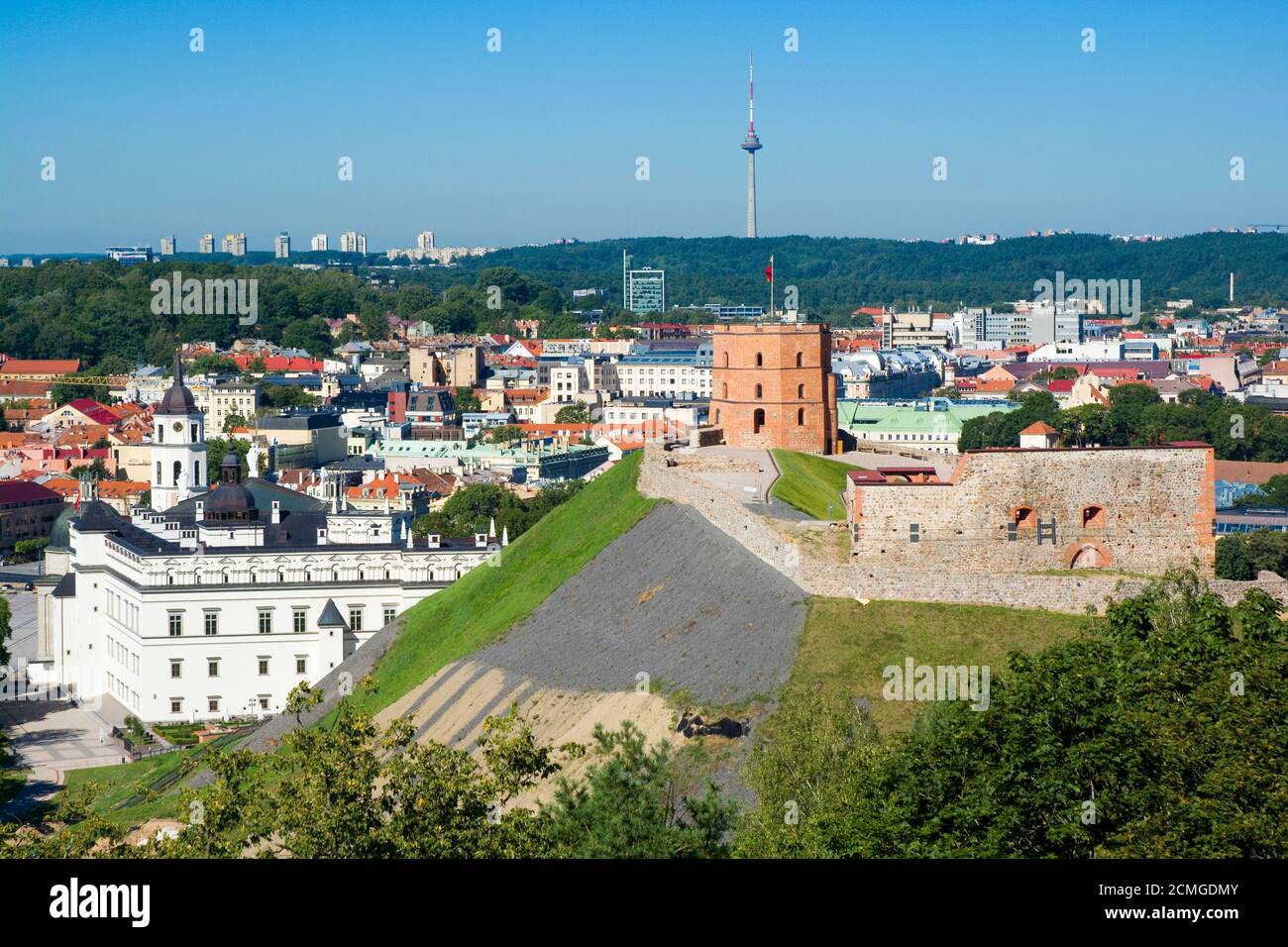 Aerial vilnius historic old town hi-res stock photography and images ...