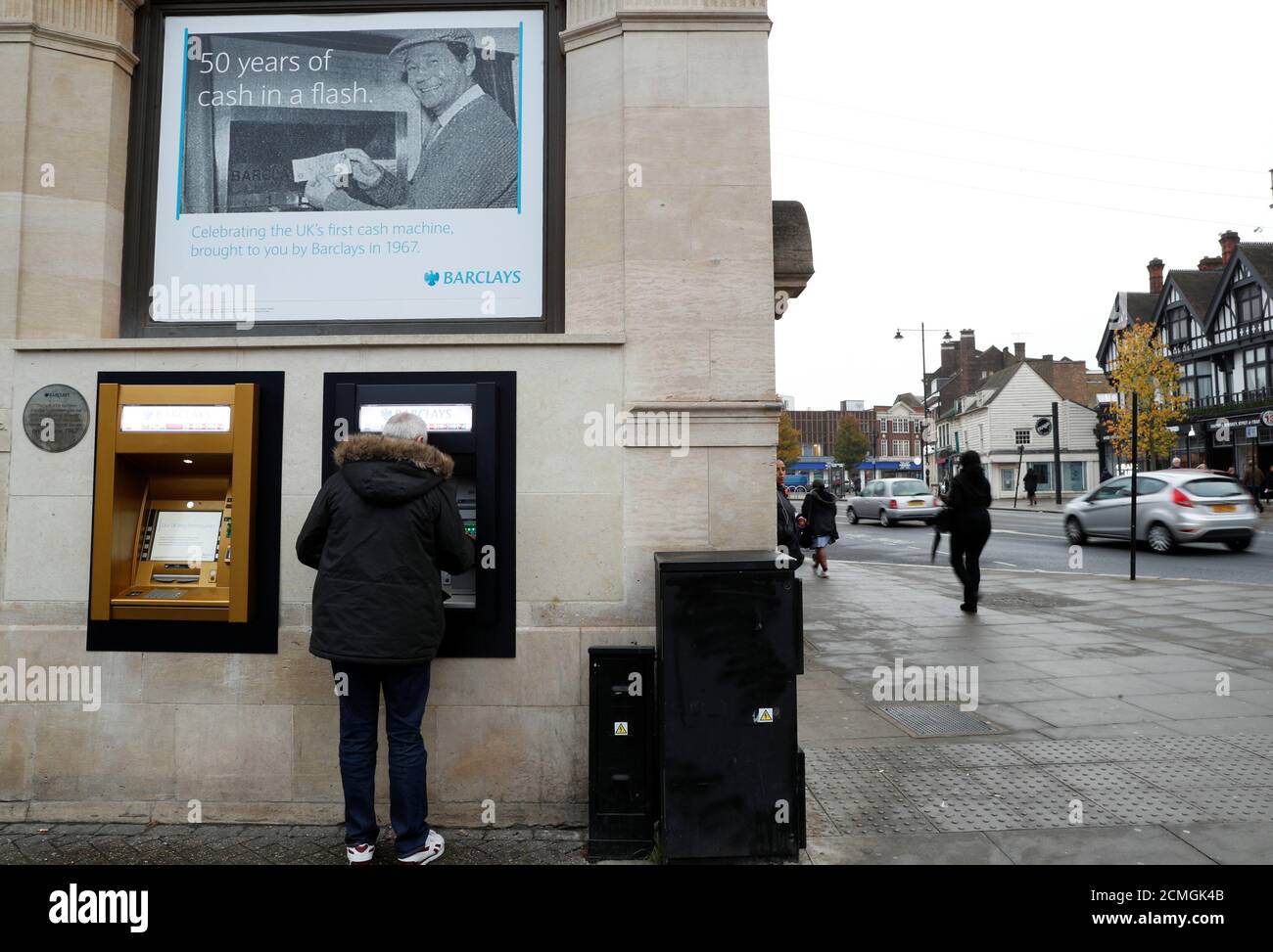 Worlds first cash machine hi-res stock photography and images - Alamy