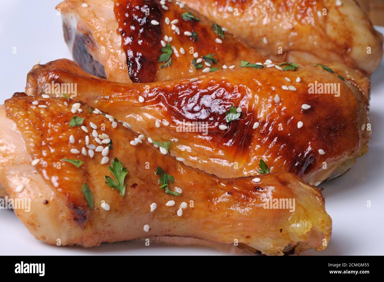 Fried chicken leg Stock Photo - Alamy