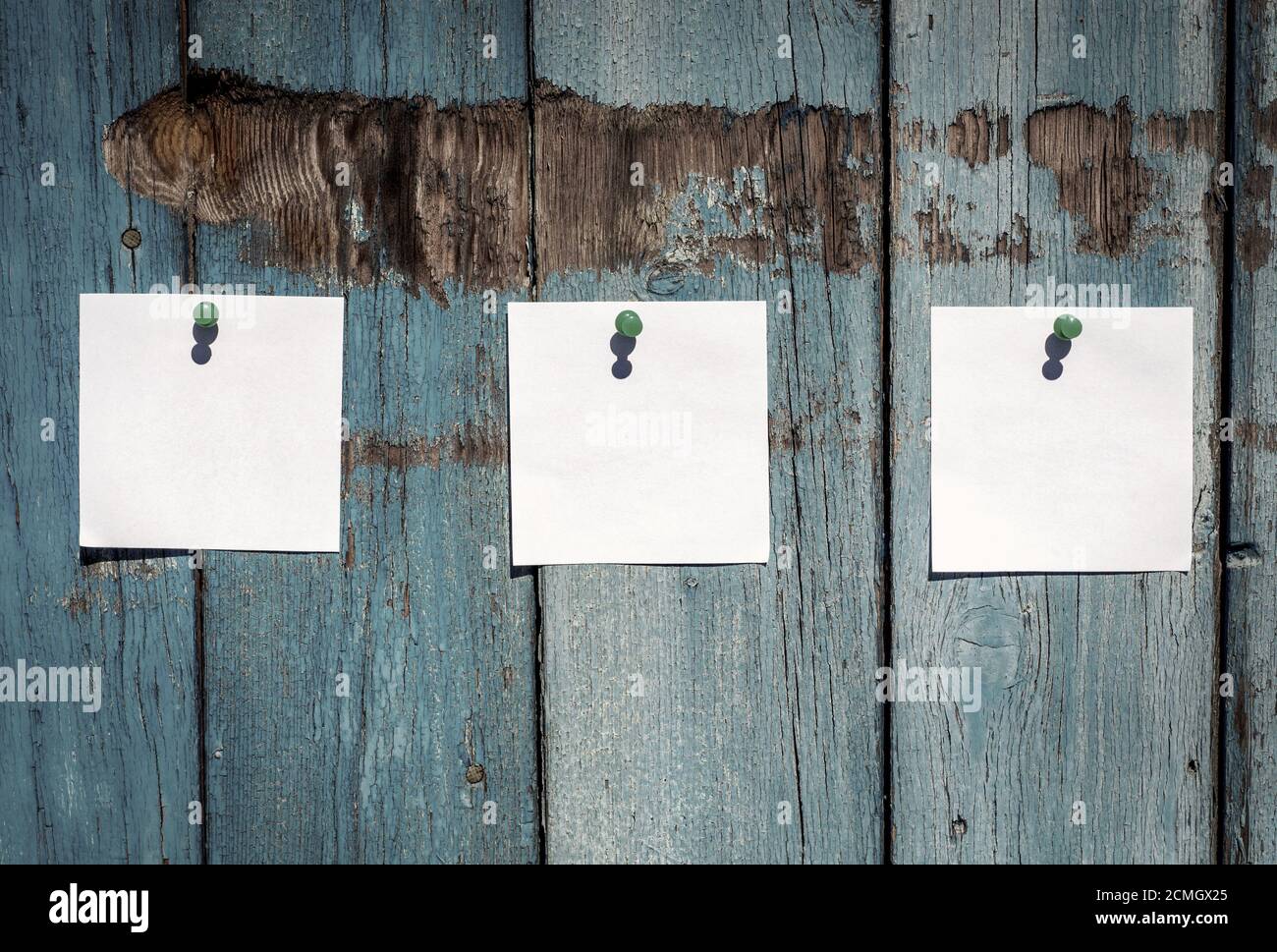 Three blank white paper sheets Stock Photo - Alamy