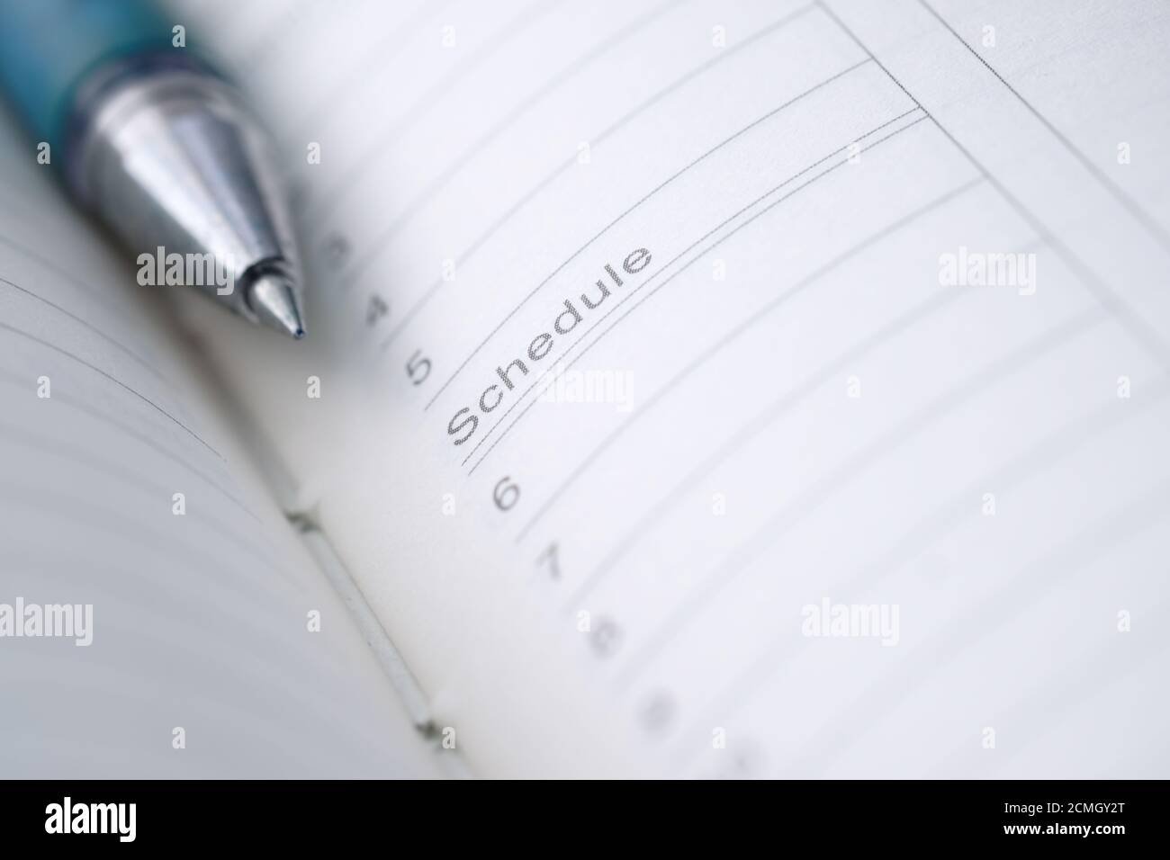 Schedule paper hi-res stock photography and images - Alamy