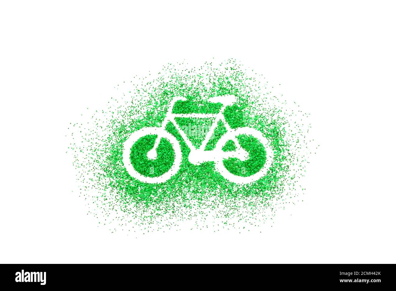 White painted bicycle Cut Out Stock Images & Pictures - Alamy