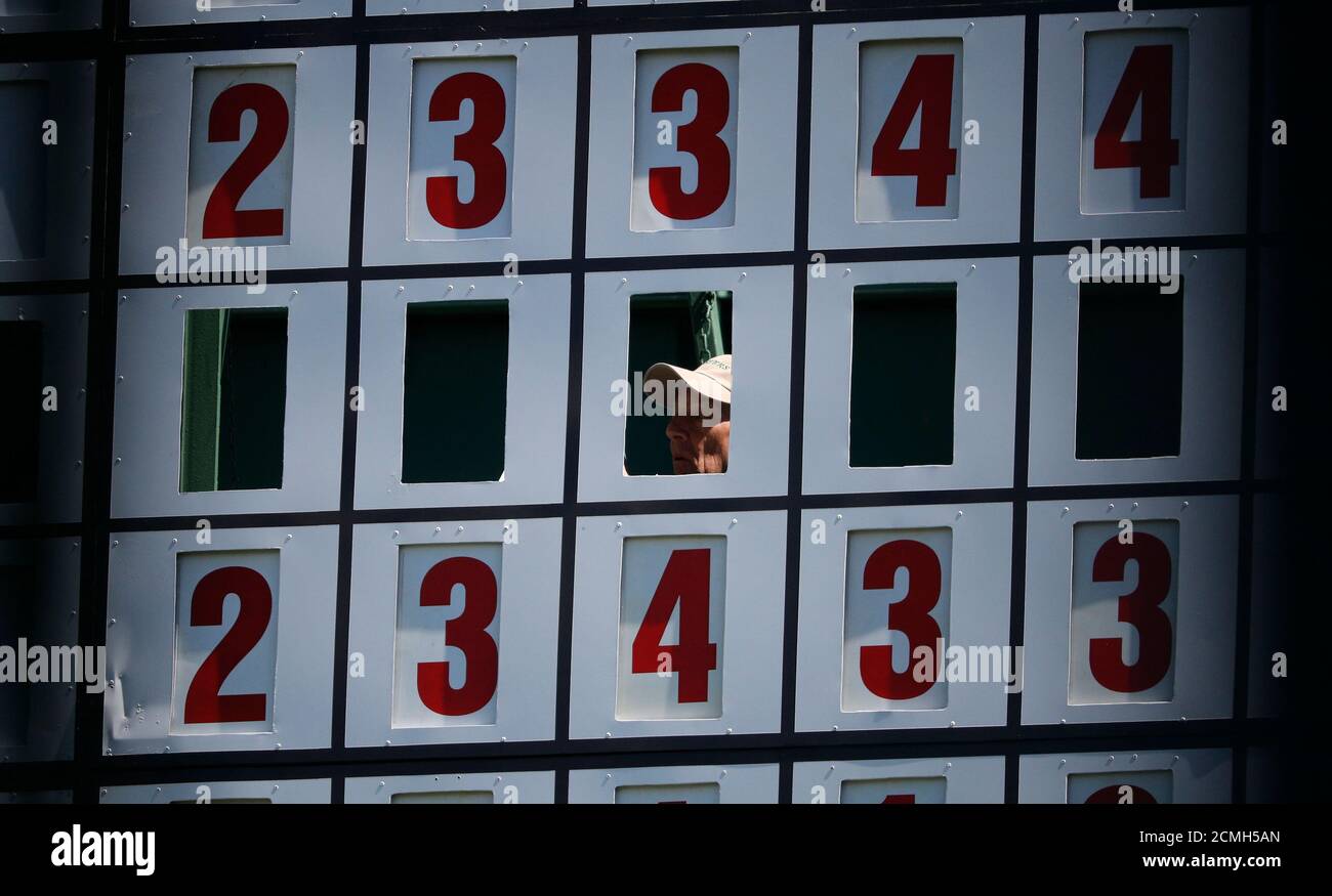 Manual scoreboard hi-res stock photography and images - Alamy