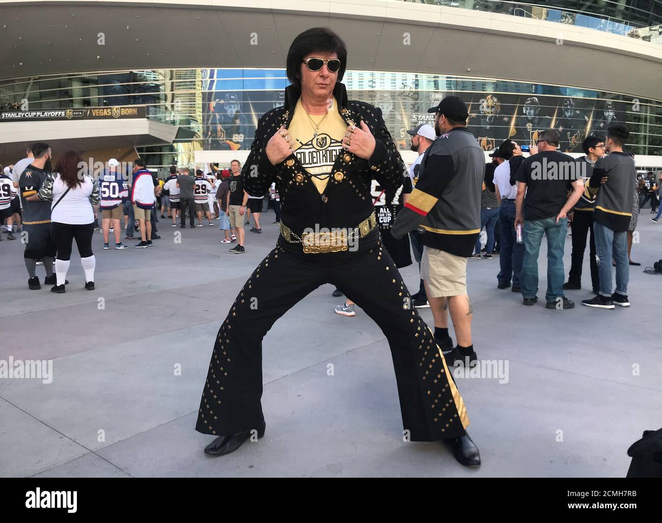 Golden knights hockey game hi-res stock photography and images - Alamy