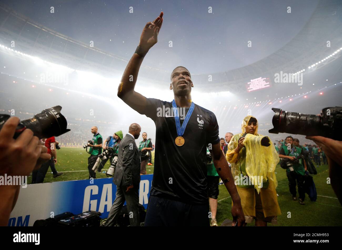 Paul pogba world cup medal hi-res stock photography and images - Alamy